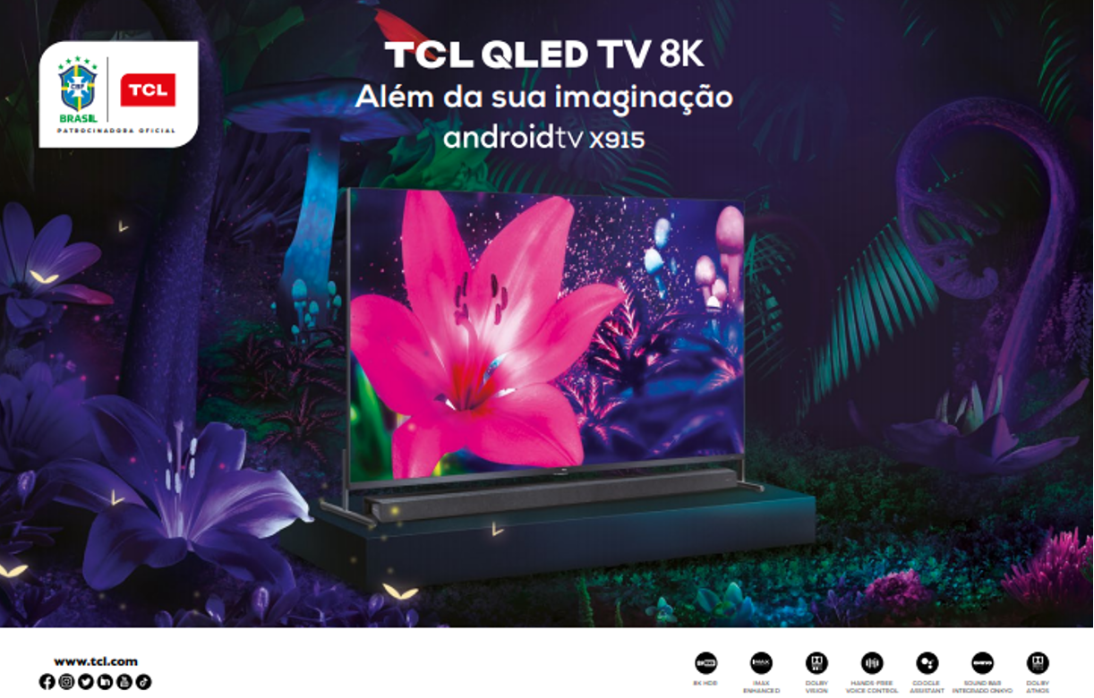TCL apresenta TV QLED 8K com comando de voz hands-free e inteligência ...