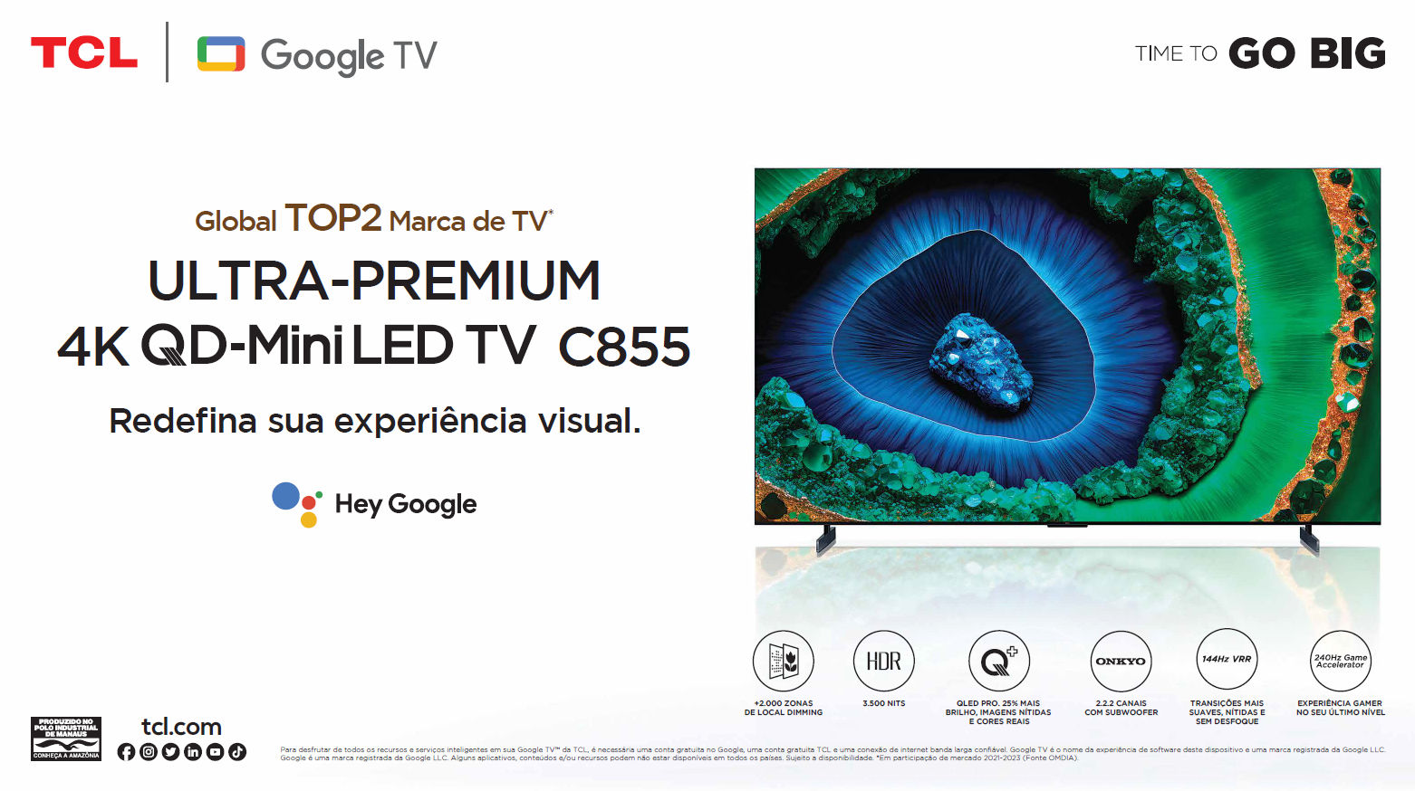 TCL lança na BGS a maior TV QD-Mini LED do mundo e a TV oficial de COD ...